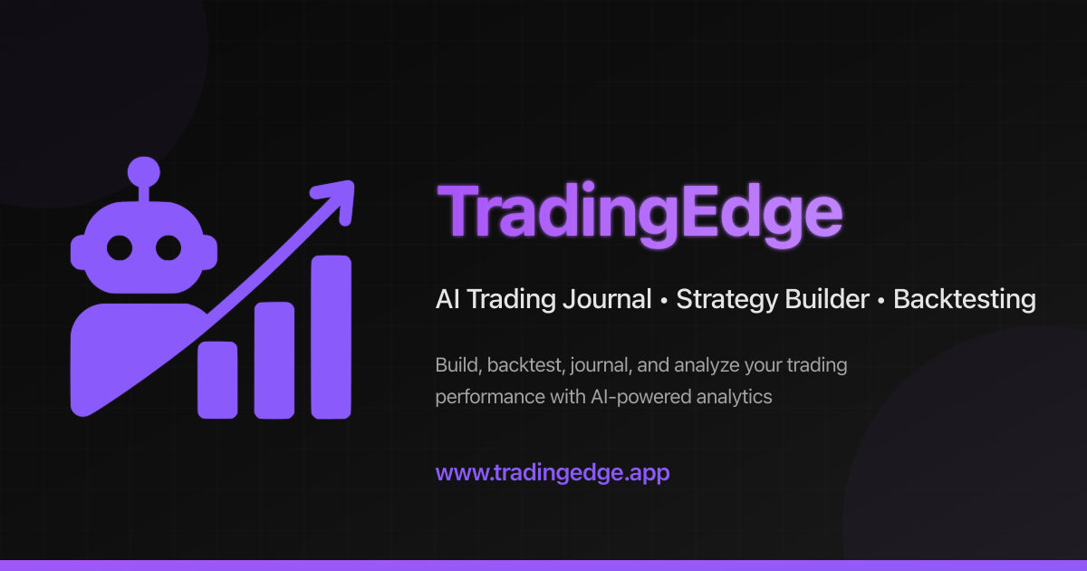 TradingEdge – AI Trading Journal & Strategy Backtesting